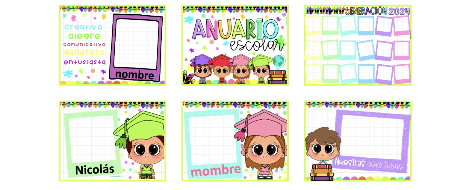 anuario escolar editable para tu fin de curso -Orientacion Andujar