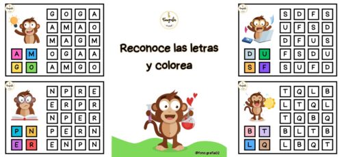 Actividad para trabajar el Reconocimiento de Letras -Orientacion Andujar