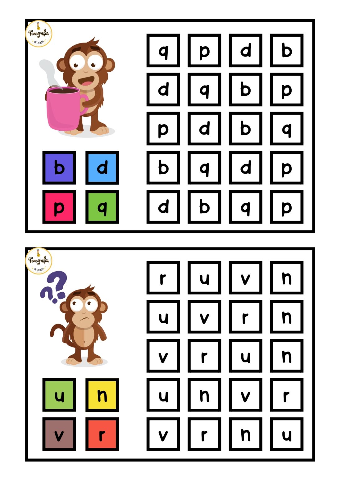 Actividad para trabajar el Reconocimiento de Letras -Orientacion Andujar