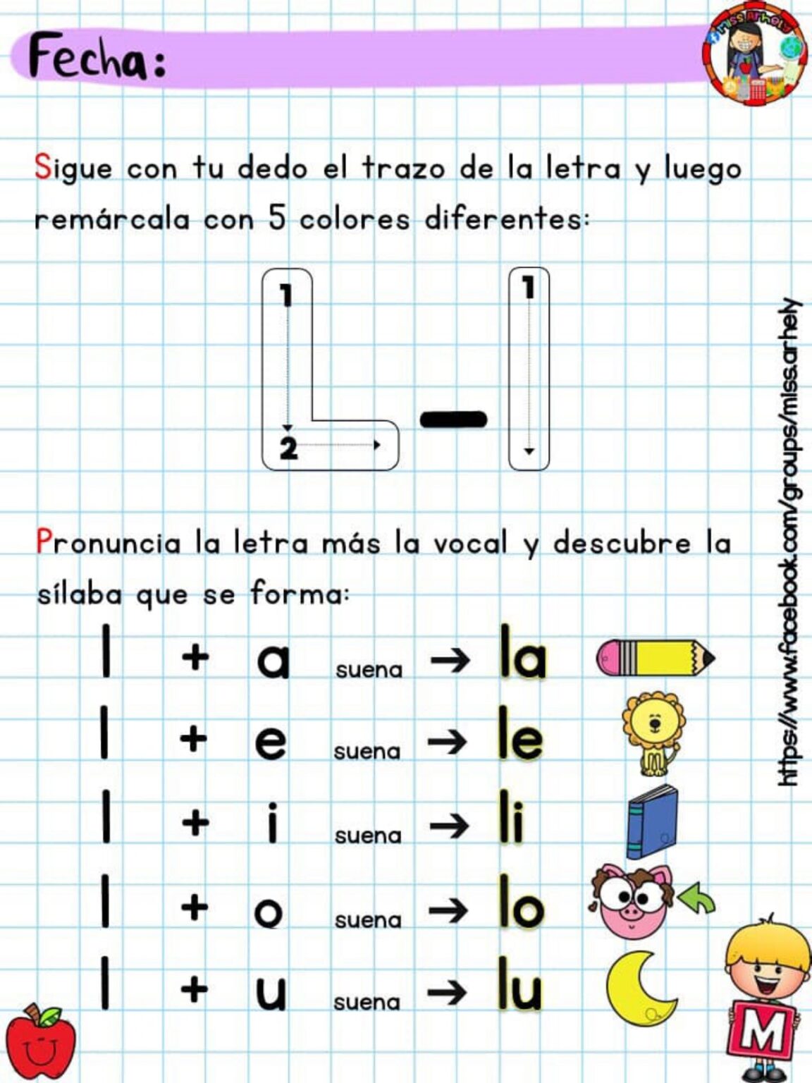 Actividades de Silabas Directas -Orientacion Andujar