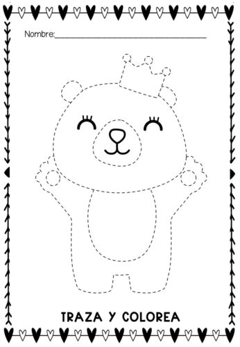 Bonito cuaderno de trabajo traza y colorea vol.1 -Orientacion Andujar