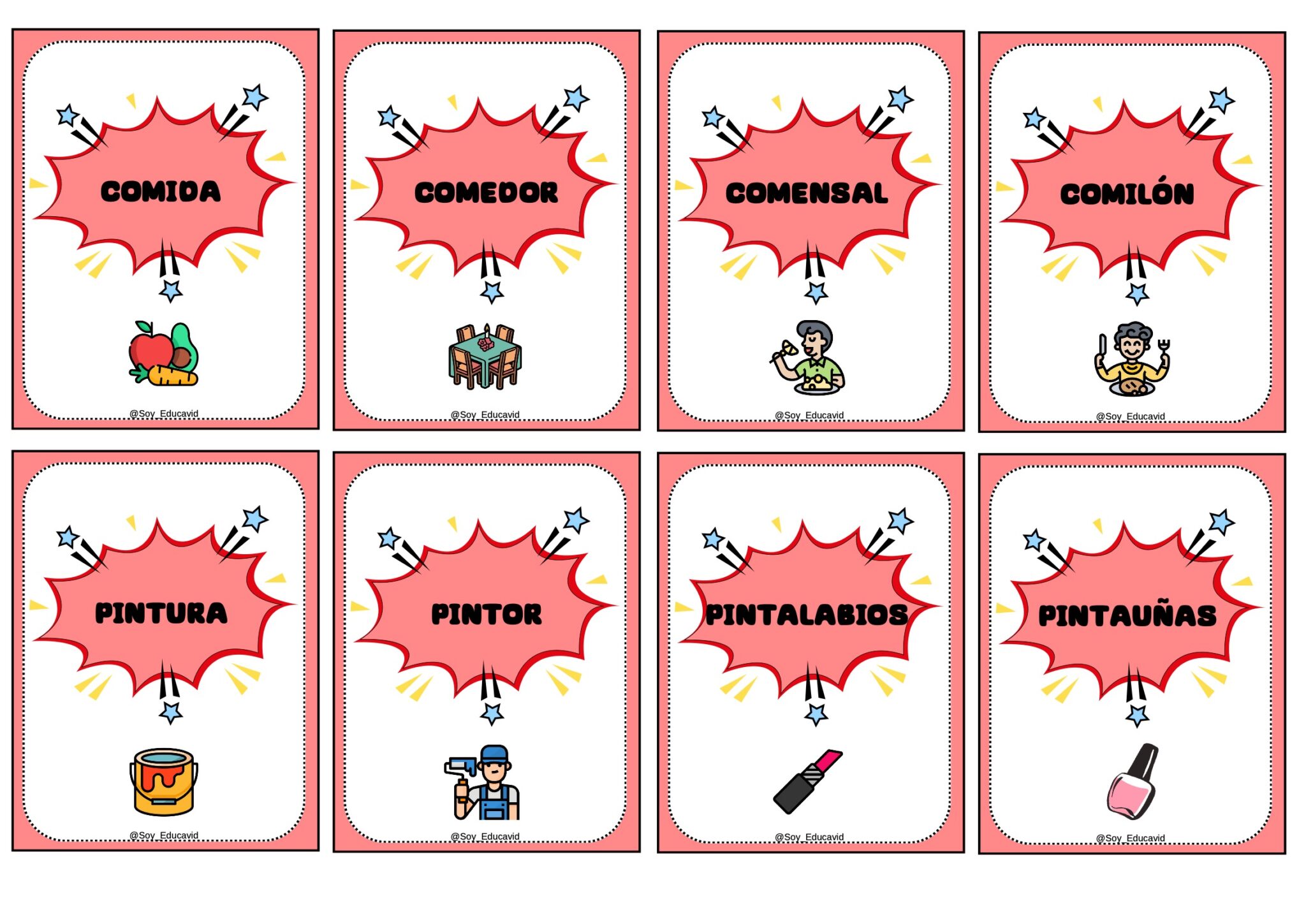 Bonito juego de lengua para trabajar las familias de palabras ...