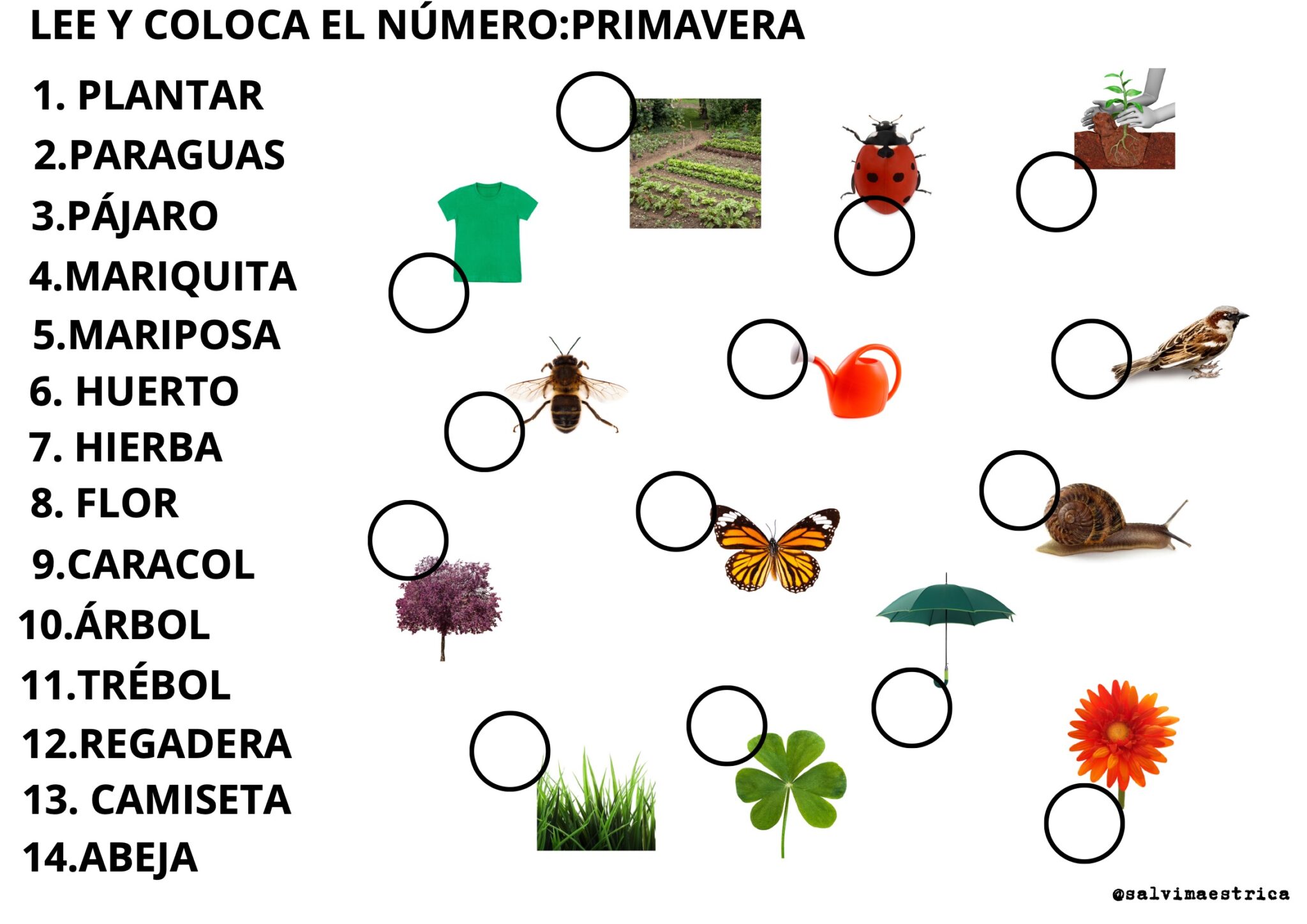 Lee y coloca el número varios tableros Fichas para trabajar el ...