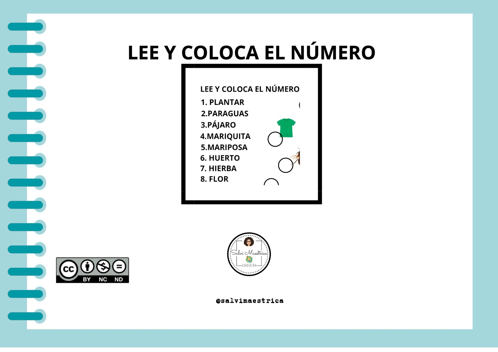 Lee y coloca el número varios tableros Fichas para trabajar el ...