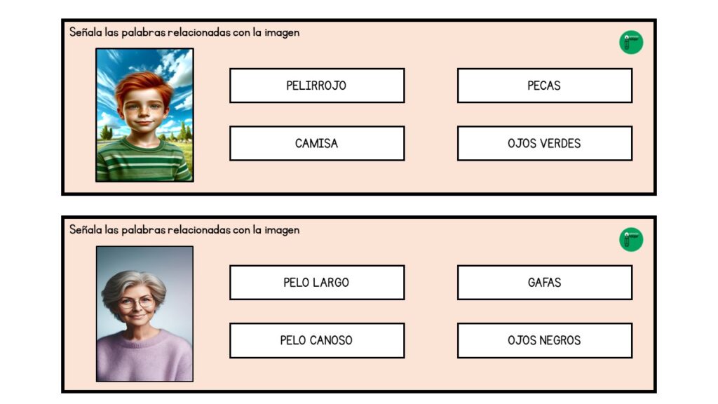 Rasgos físicos para trabajar la descripción de personas -Orientacion ...