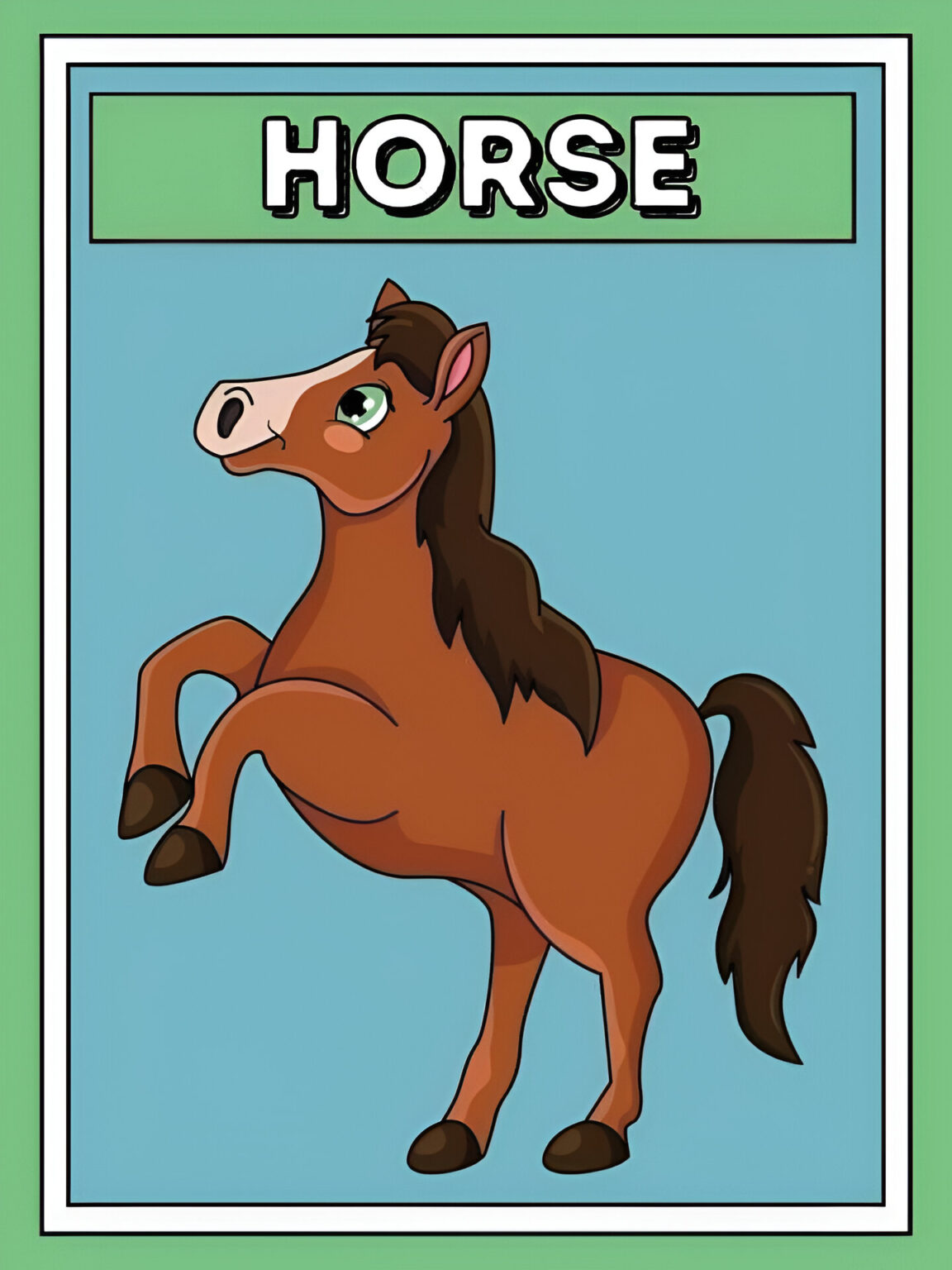 Coloridos carteles para aprender el nombre de los animales en inglés ...