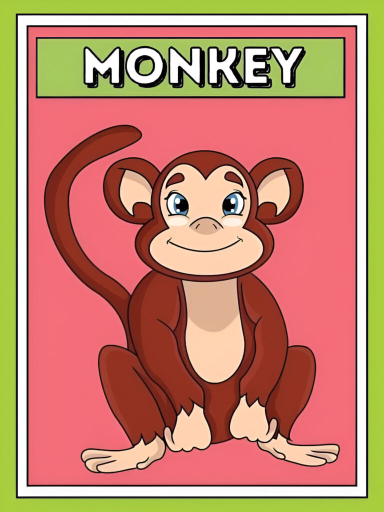 Coloridos carteles para aprender el nombre de los animales en inglés ...