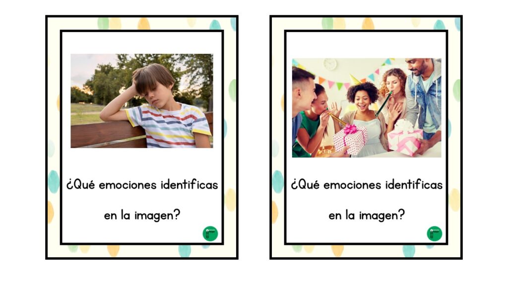 Tarjetas para identificar emociones en fotografías -Orientacion Andujar