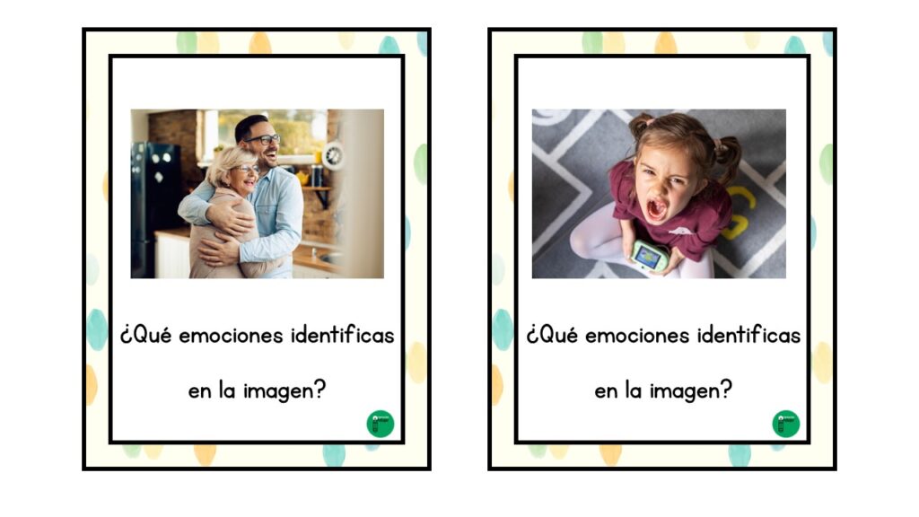 Tarjetas para identificar emociones en fotografías -Orientacion Andujar