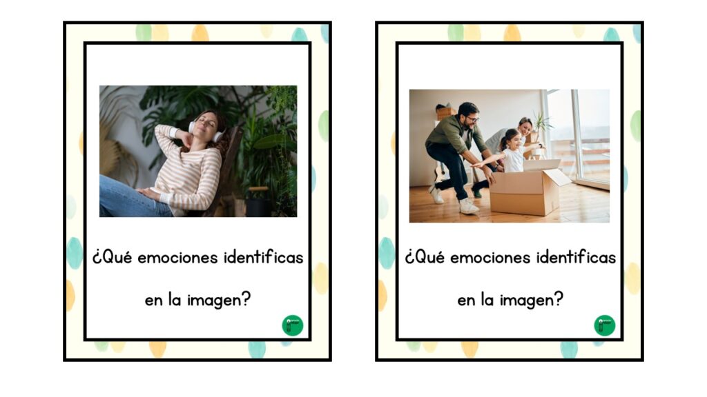 Tarjetas para identificar emociones en fotografías -Orientacion Andujar