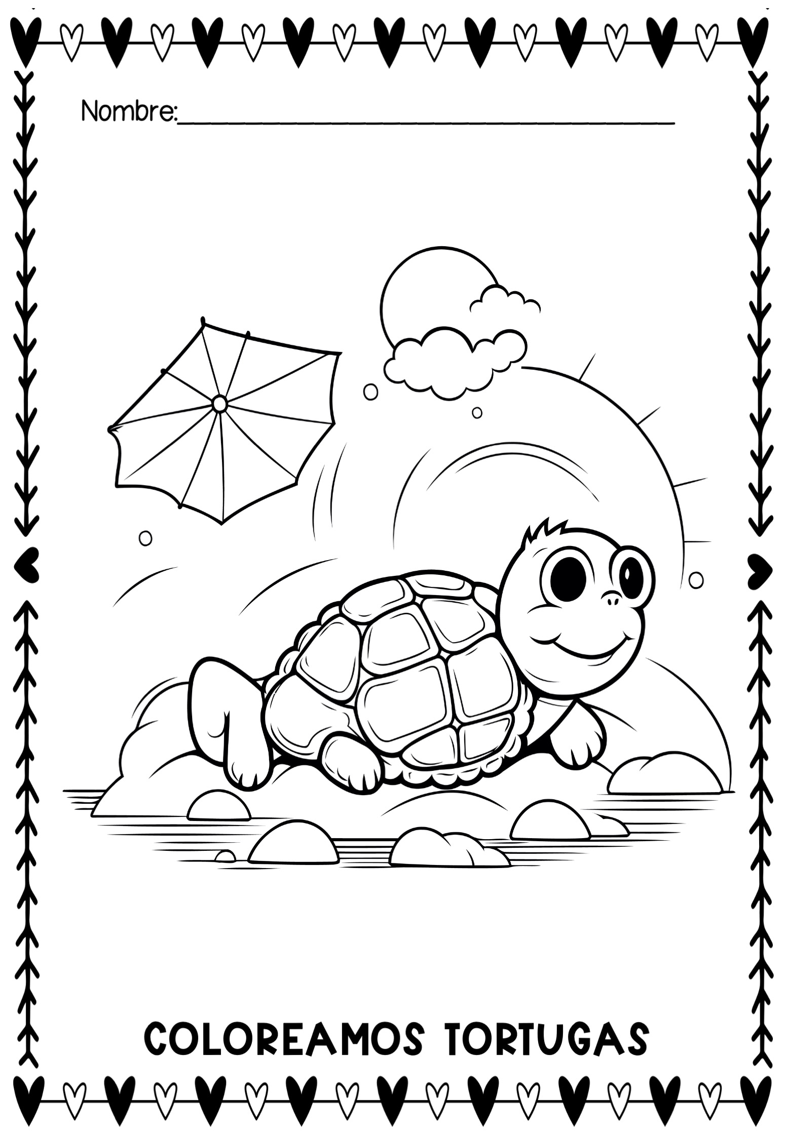 Dibujos de tortugas para imprimir colorear y divertirse -Orientacion ...