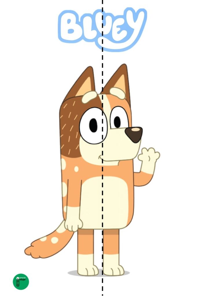 Lapbook interactivo de la familia Bluey -Orientacion Andujar