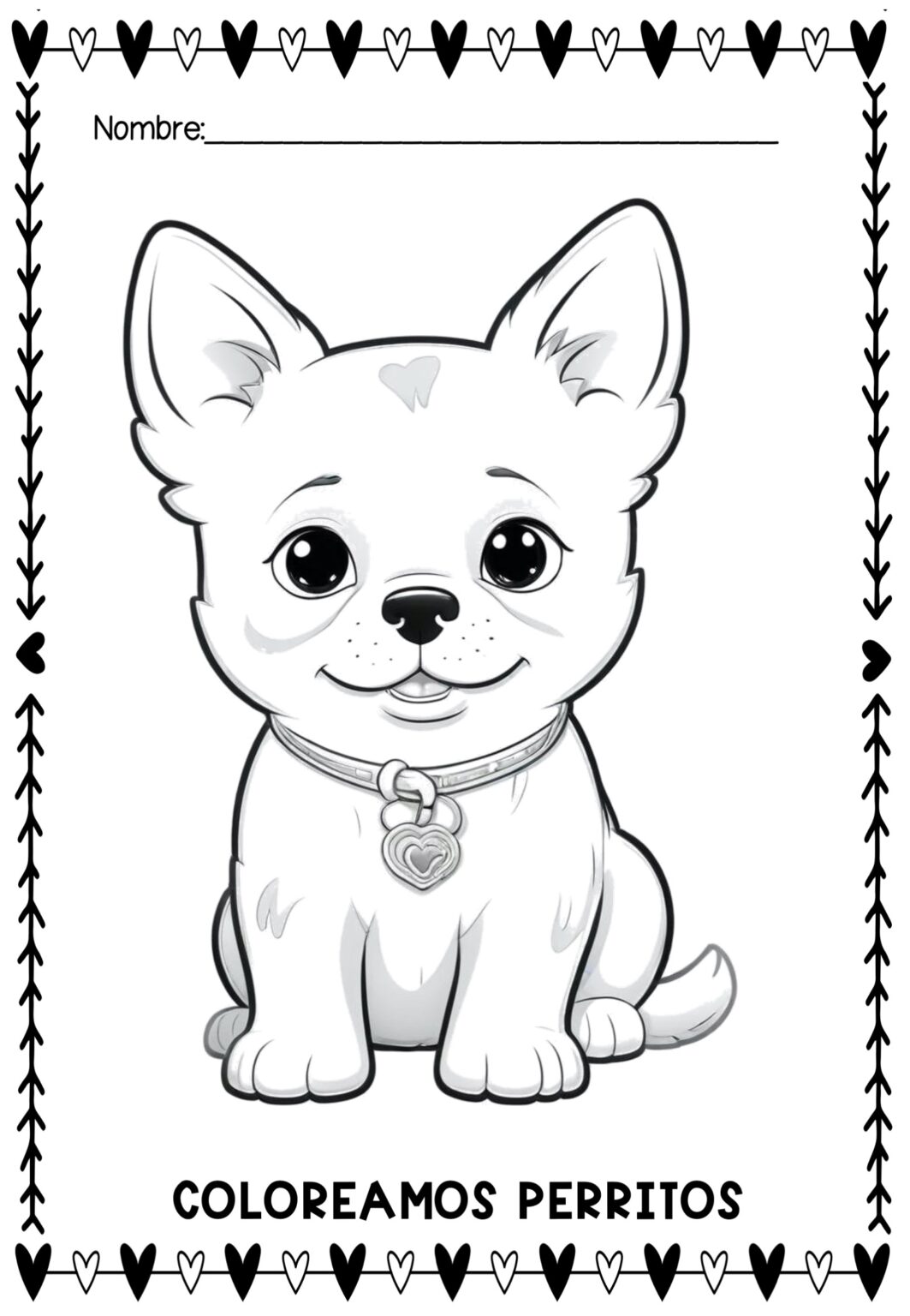 Dibujos de perros para imprimir colorear y divertirse -Orientacion Andujar