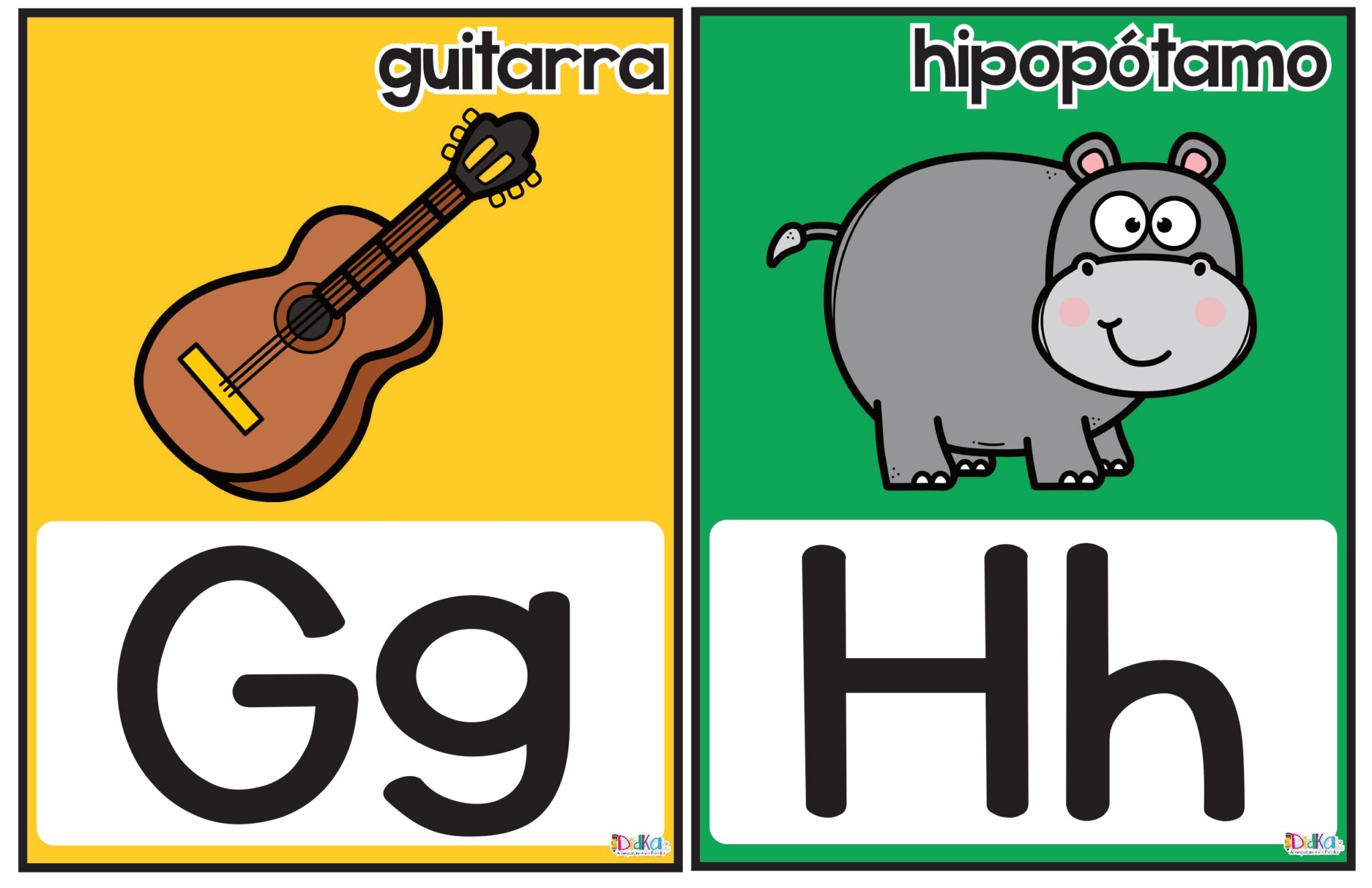 Precioso abecedario de pared con ilustraciones -Orientacion Andujar