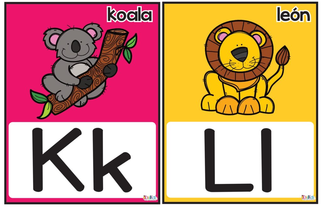 Precioso abecedario de pared con ilustraciones -Orientacion Andujar