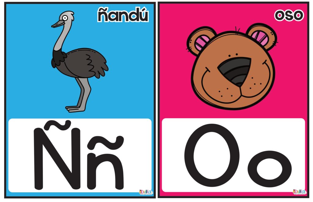 Precioso abecedario de pared con ilustraciones -Orientacion Andujar