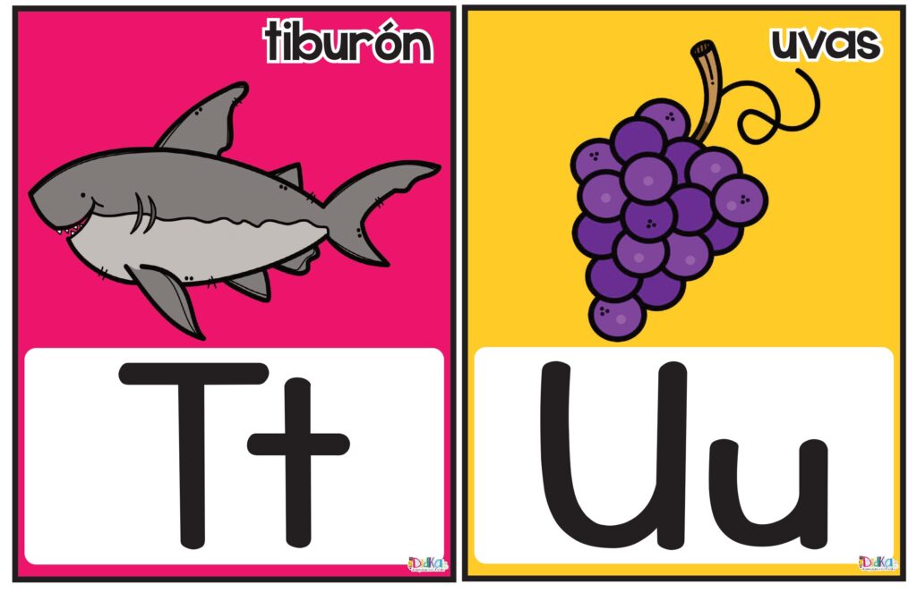 Precioso abecedario de pared con ilustraciones -Orientacion Andujar