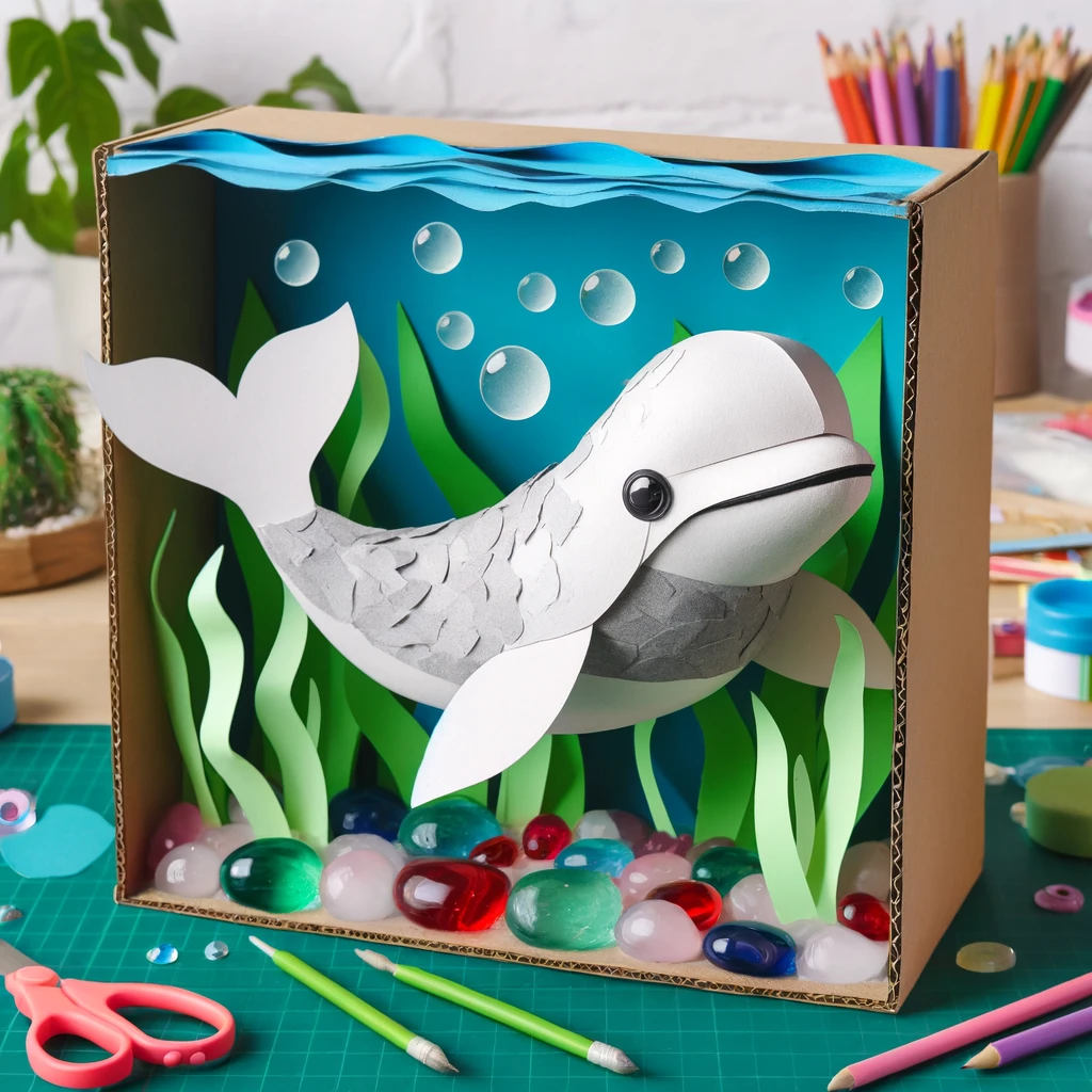 Manualidades diver peceritas de carton con peces de cartulina y cuentas ...