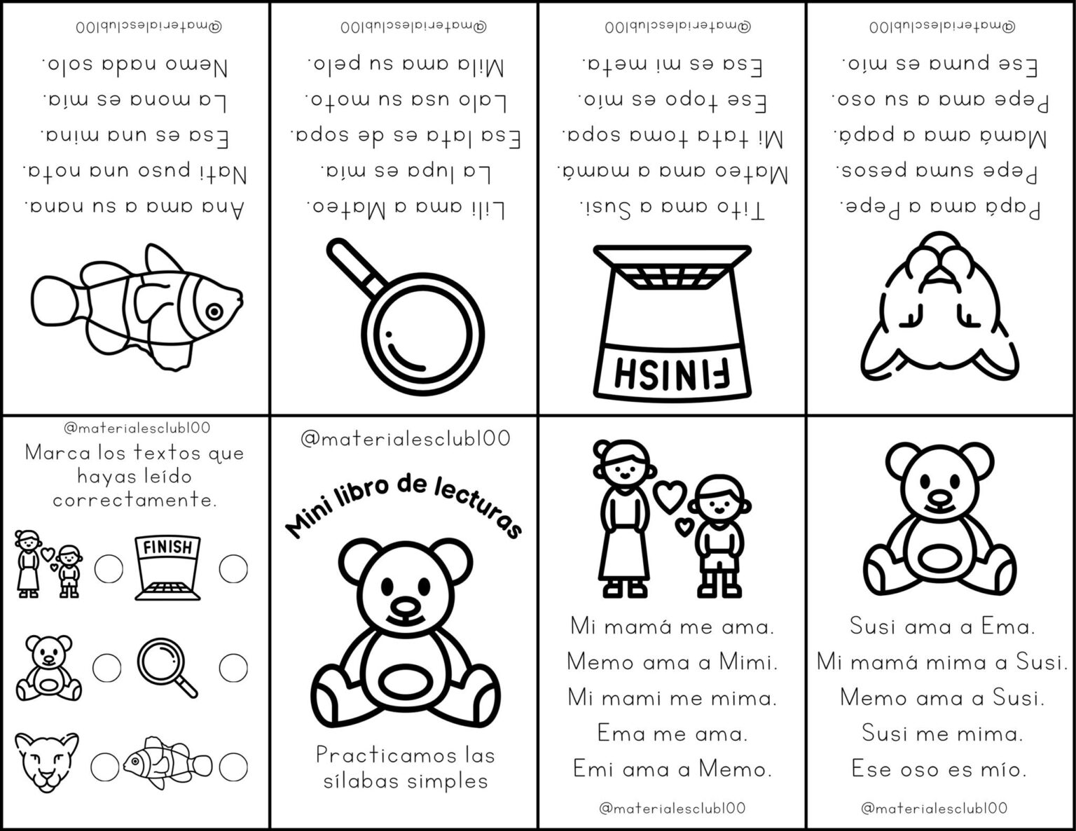 Minilibros para animación a la lectura de forma divertida en primer ciclo de primaria ...