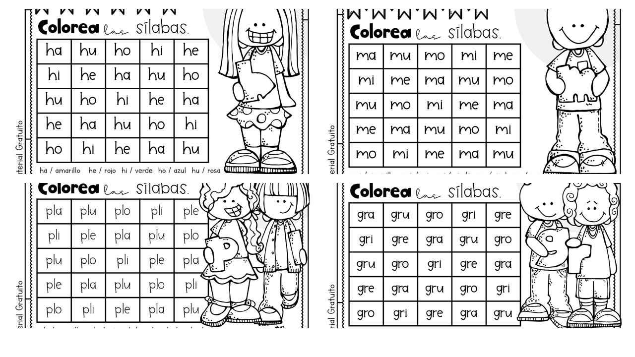 Colección de sopas de sílabas simples y trabadas - Orientacion Andujar