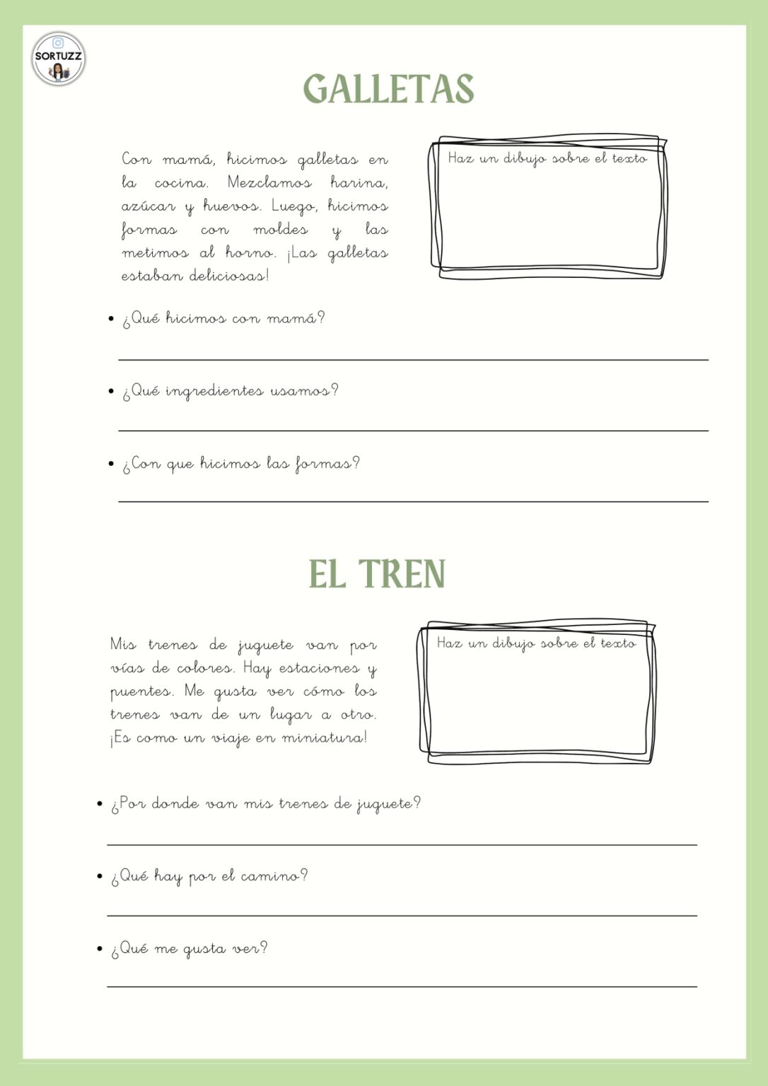 20 textos cortos para trabajar la comprensión lectora con los mas ...