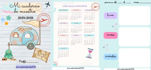 ToTalmente gratis Completa agenda CUADERNO docente para el curso 2024-2025 -Orientacion Andujar