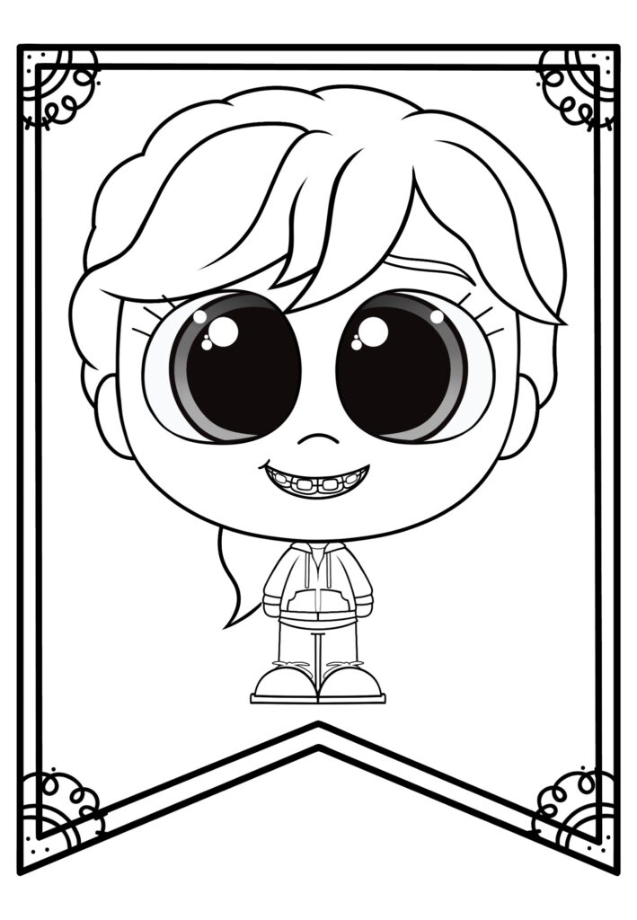 Banderines para colorear intensamente 2 del revés 2 -Orientacion Andujar