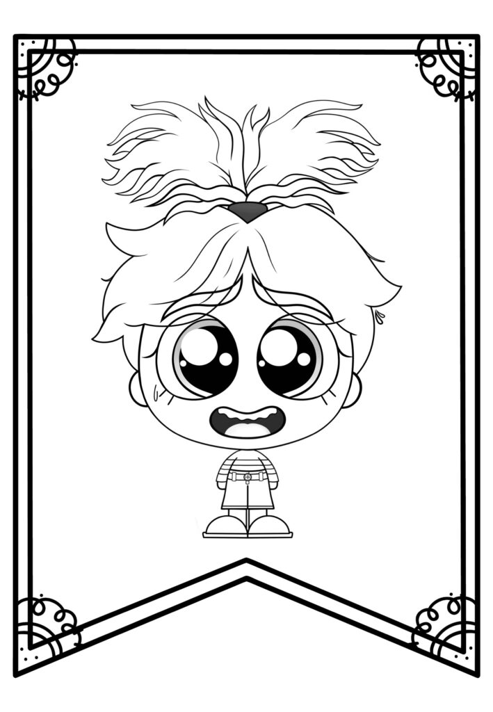 Banderines para colorear intensamente 2 del revés 2 -Orientacion Andujar