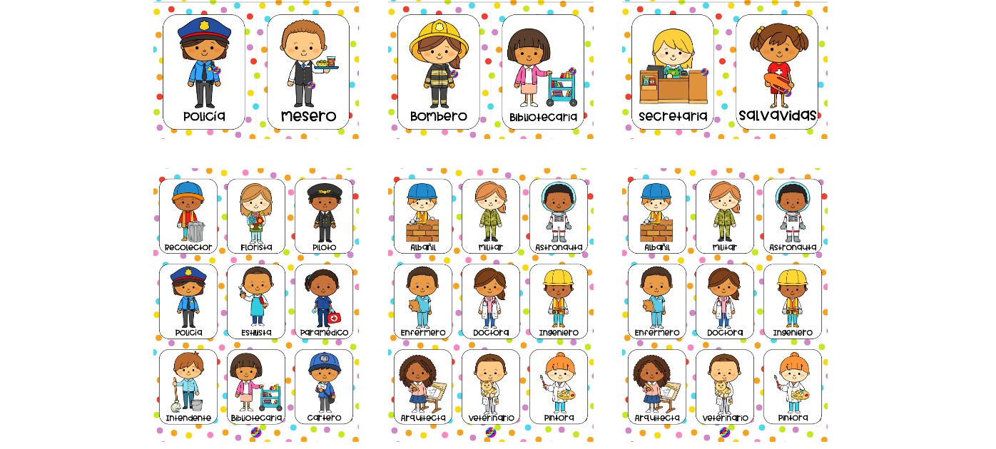 Lotería Oficios y profesiones para divertirse jugando y aprender ...