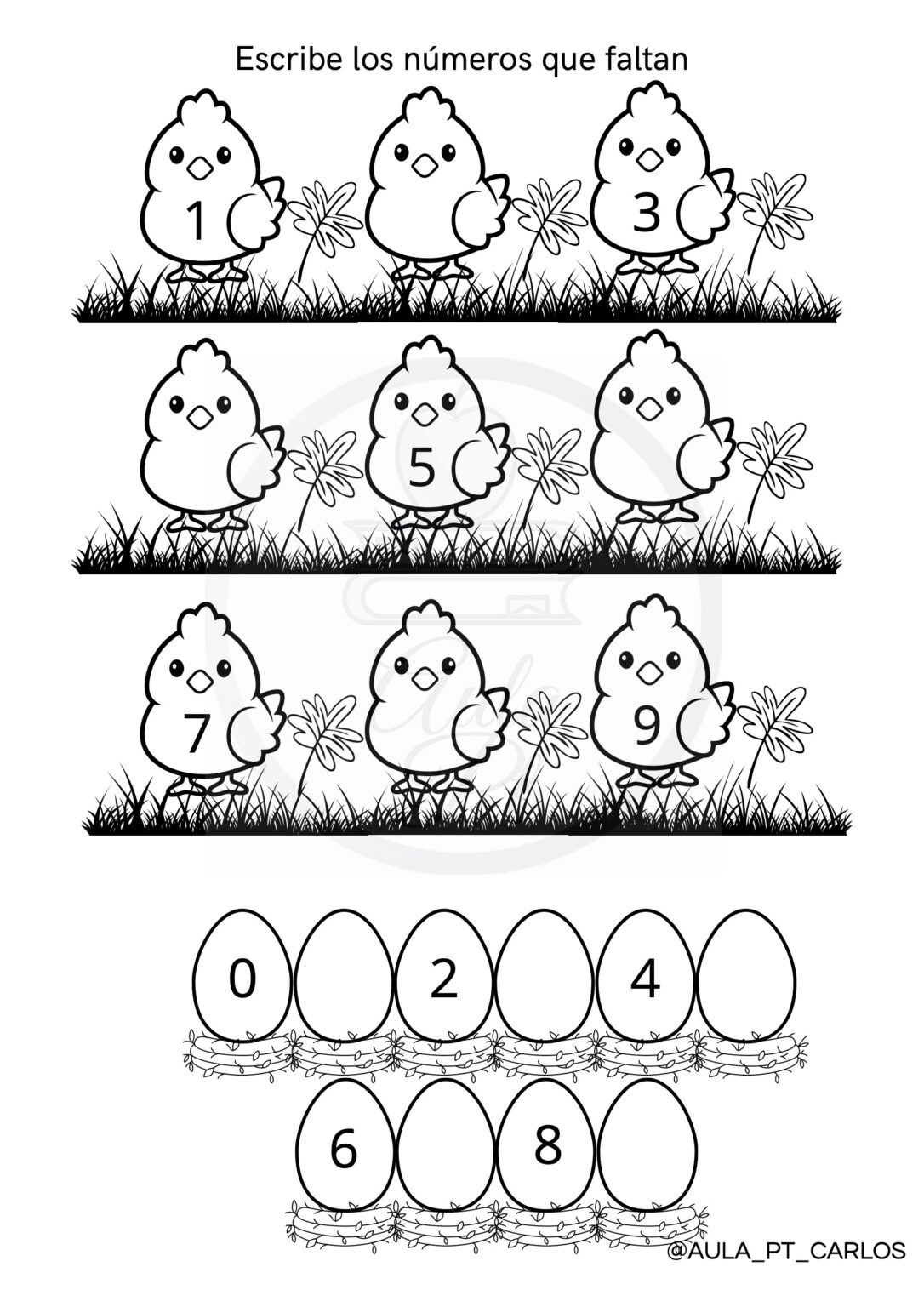 Cuadernillo 50 pag. para trabajar los números del 1 al 9 -Orientacion Andujar