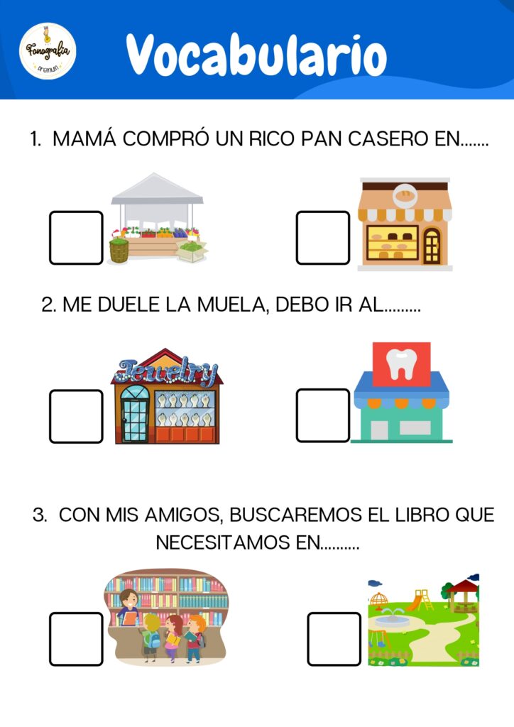 Trabajamos el vocabulario de lugares mediante divertidas inferencias ...