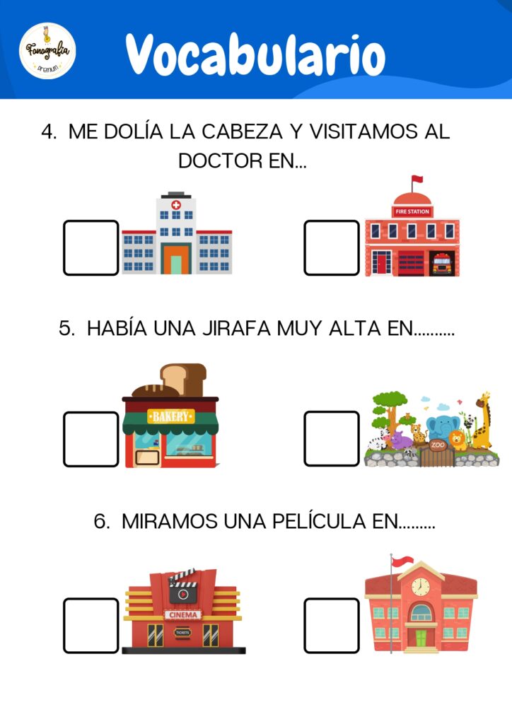 Trabajamos el vocabulario de lugares mediante divertidas inferencias ...