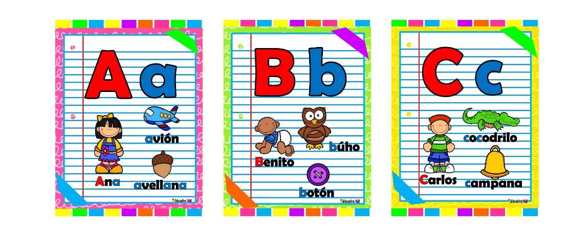 Bonito carteles para el aula. ALFABETO MAYUSCULAS Y MINUSCULAS ...