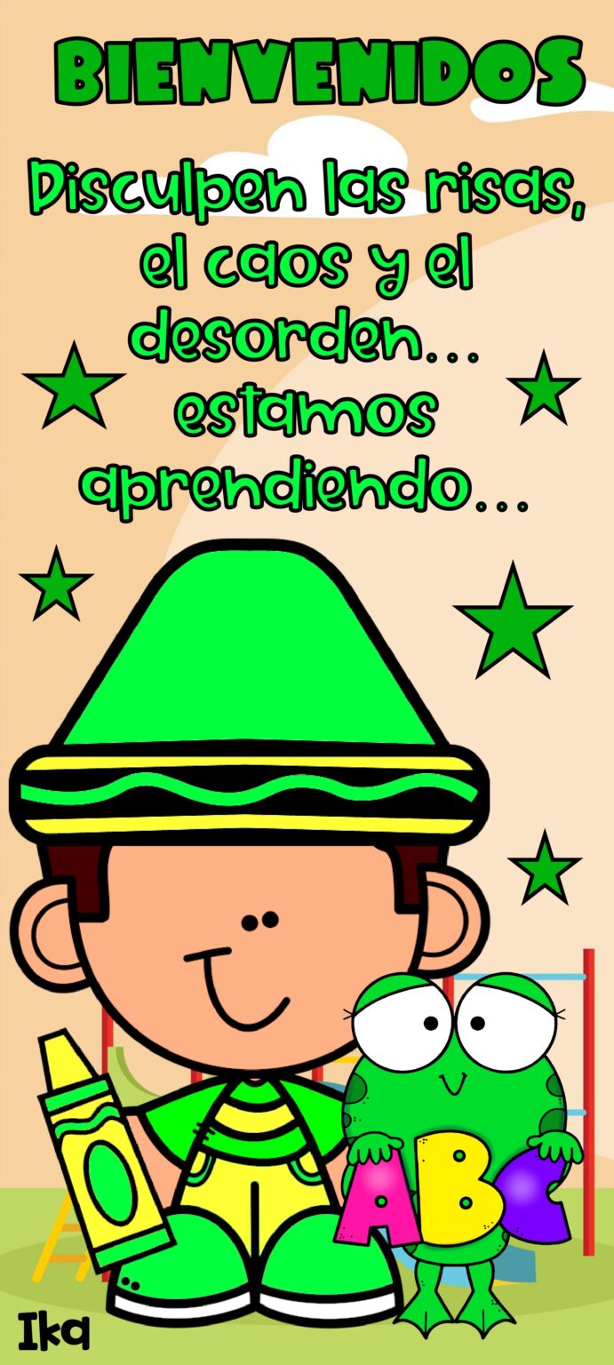 8 Lonas imprimibles para decorar la puerta de tu clase o salón -Orientacion Andujar