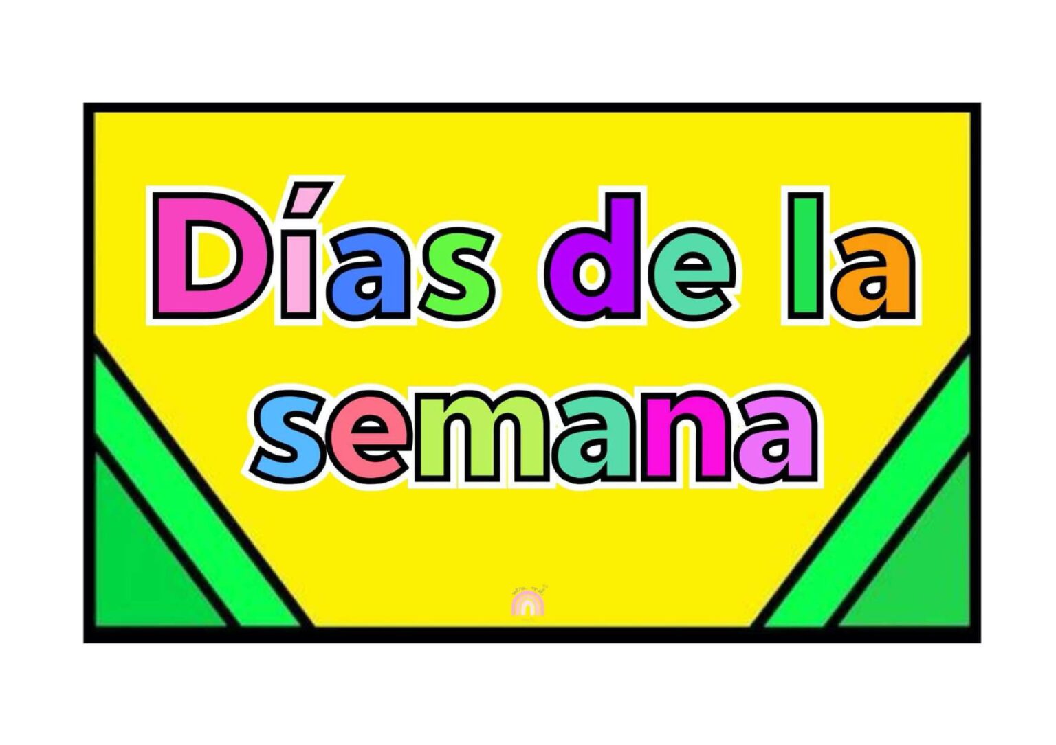 Decora tu aula con estos bonitos carteles de los Días de la semana ...