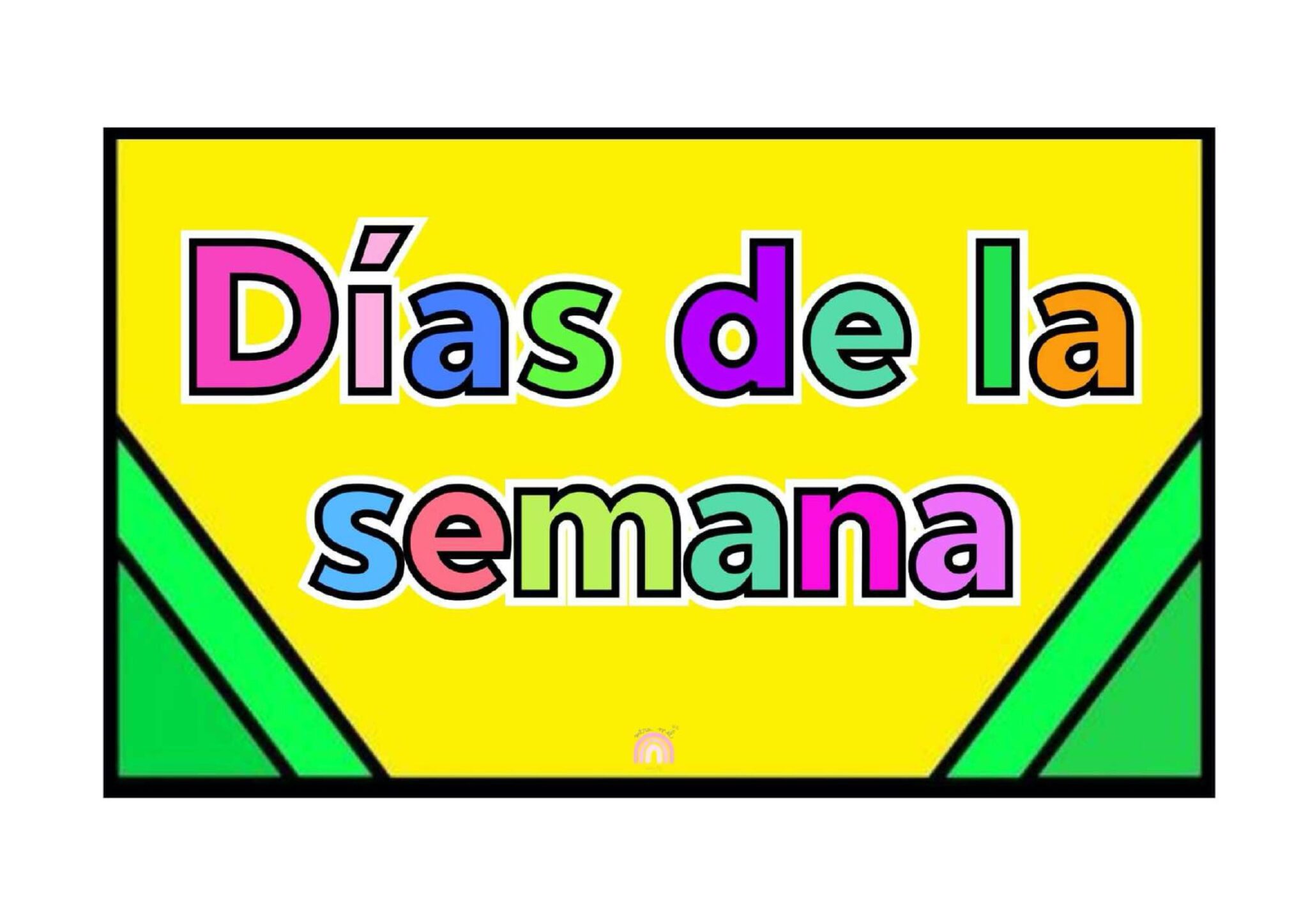 Decora tu aula con estos bonitos carteles de los Días de la semana ...