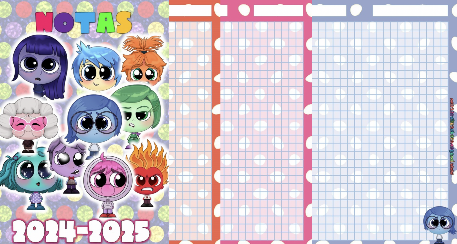 Libreta Notas intensamente INICIO DE CURSO para tu agenda -Orientacion ...