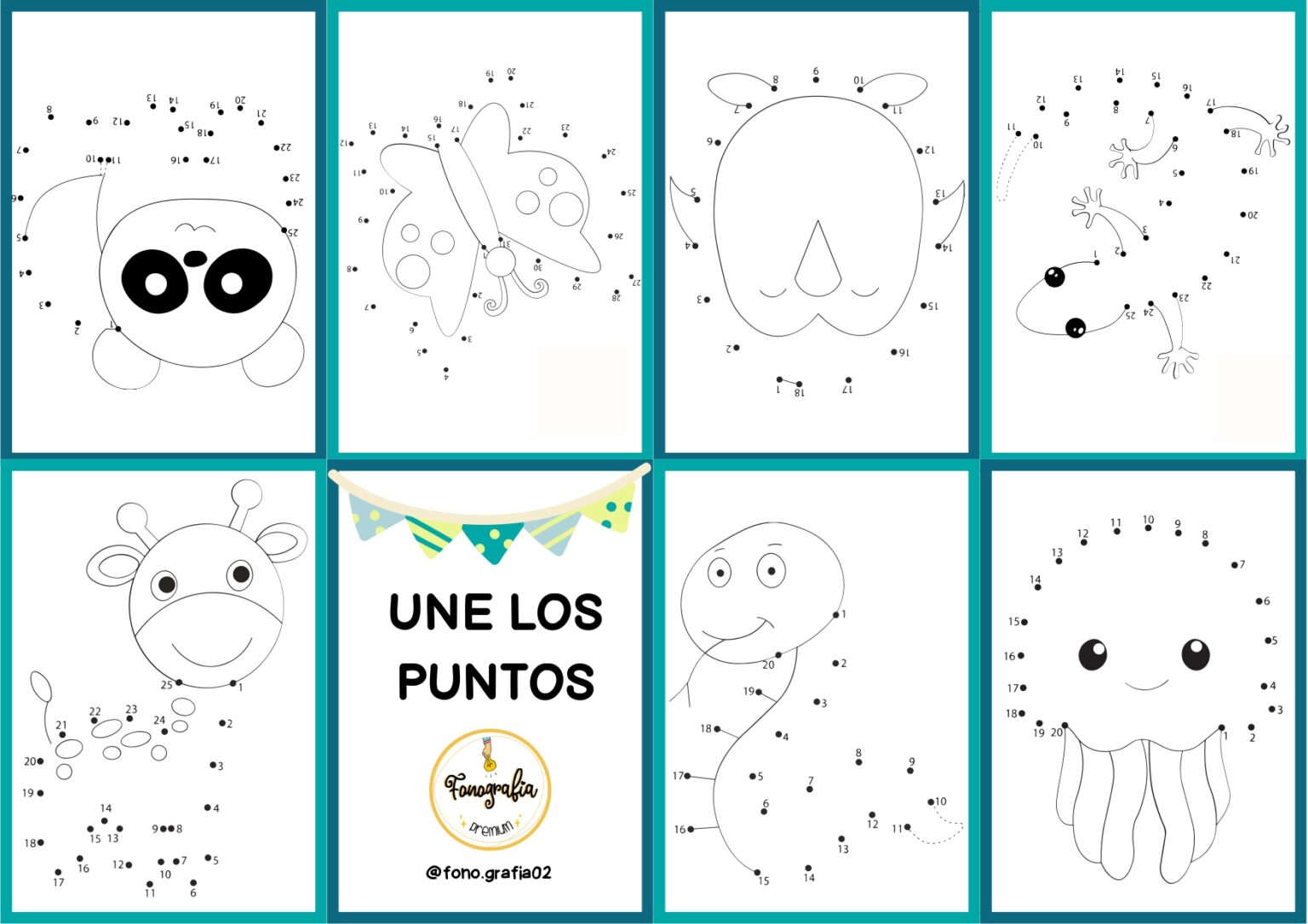 Mini Libritos Plegables con divertidas actividades une puntos traza y ...