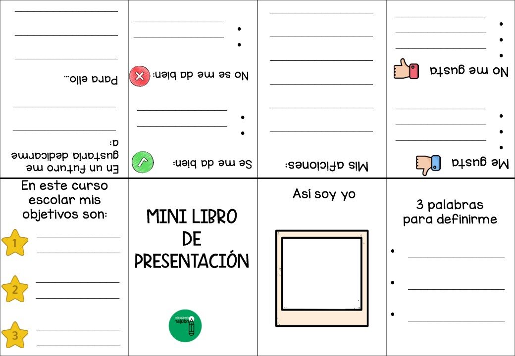 Mini libro de presentación para alumnos de Secundaria -Orientacion Andujar