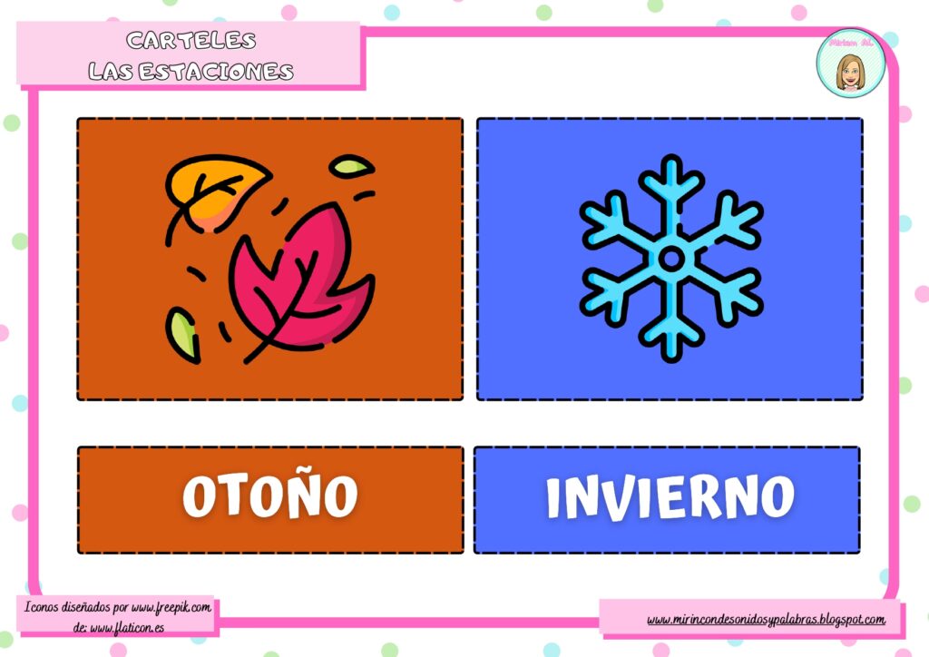 Carteles de las estaciones del año para decorar tu aula -Orientacion ...
