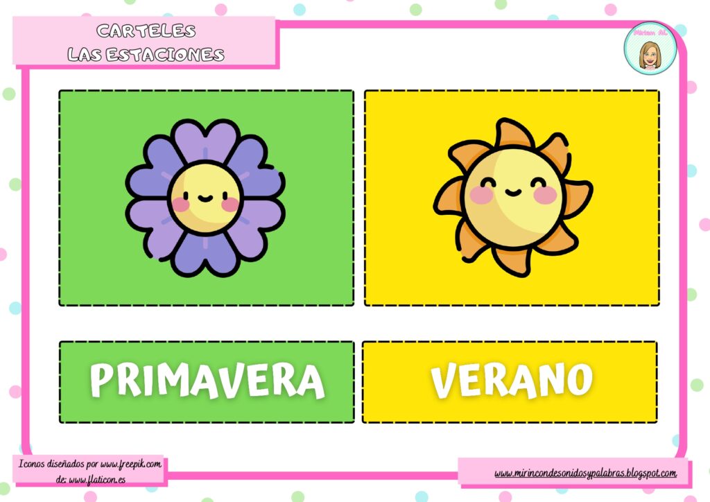 Carteles de las estaciones del año para decorar tu aula -Orientacion ...