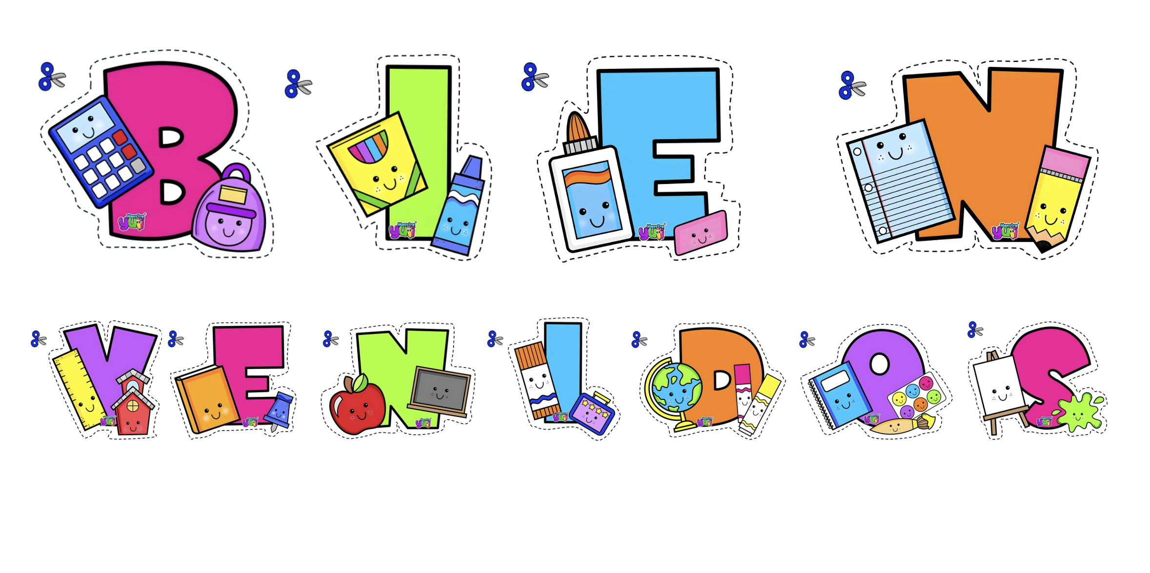 Letras De Pancarta Imprimibles Para Recortar Grandes Letras De Tablón