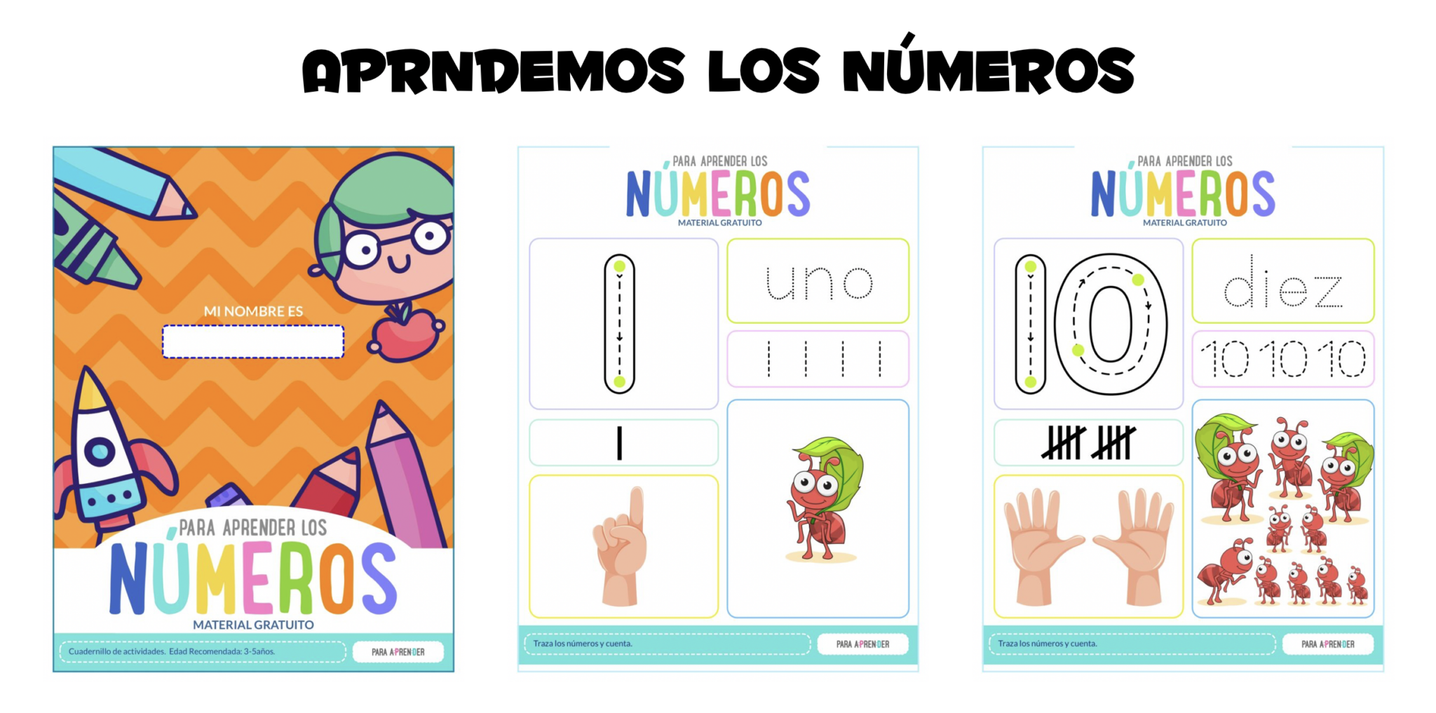 Cuadernillo Aprendiendo los Números -Orientacion Andujar Cuadernillo Aprendiendo los Números -Orientacion Andujar