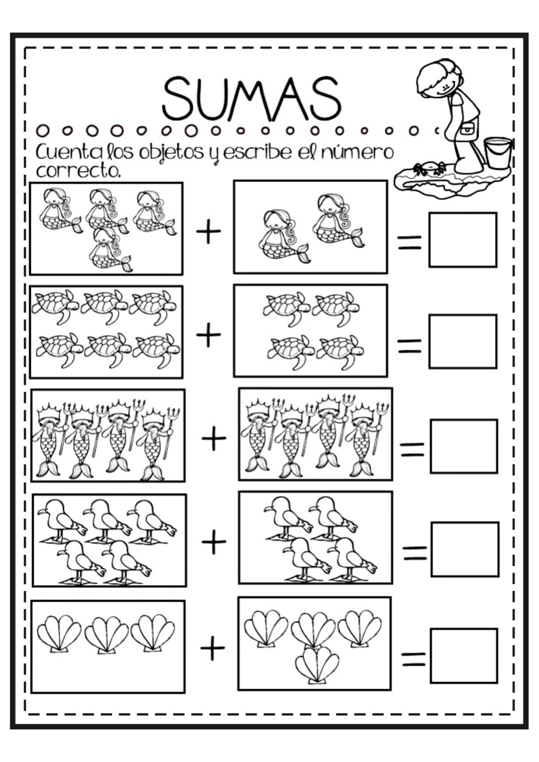 Cuadernillo de Sumas DIVERTIDAS primaria 30 pag. - Orientacion Andujar