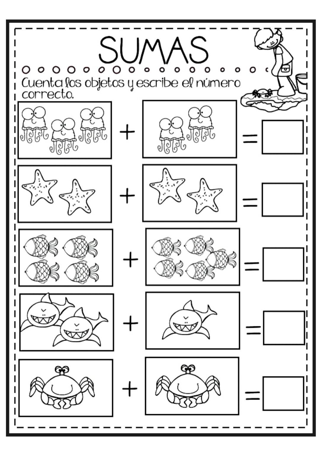 Cuadernillo de Sumas DIVERTIDAS primaria 30 pag. - Orientacion Andujar