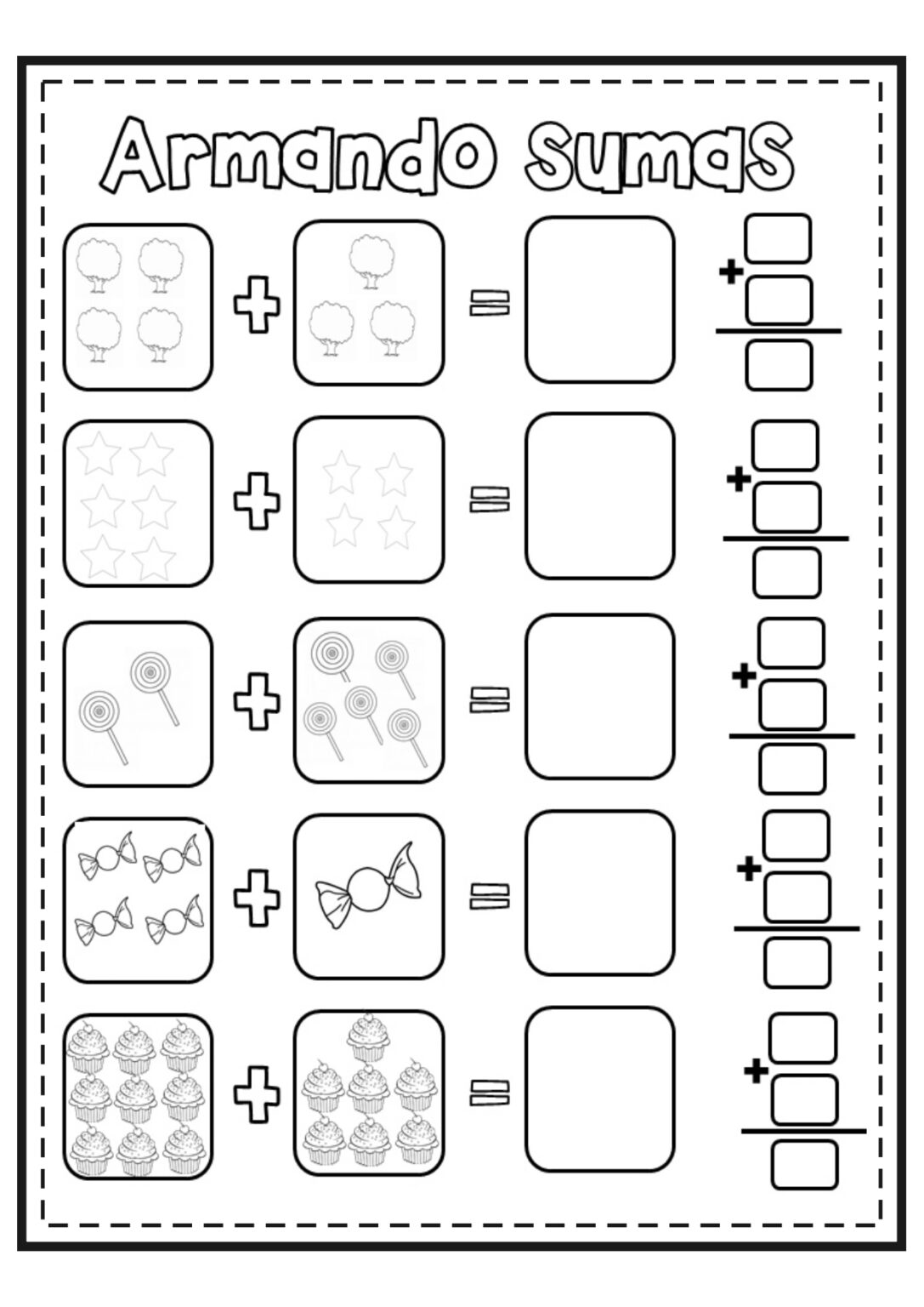 Cuadernillo de Sumas DIVERTIDAS primaria 30 pag. - Orientacion Andujar