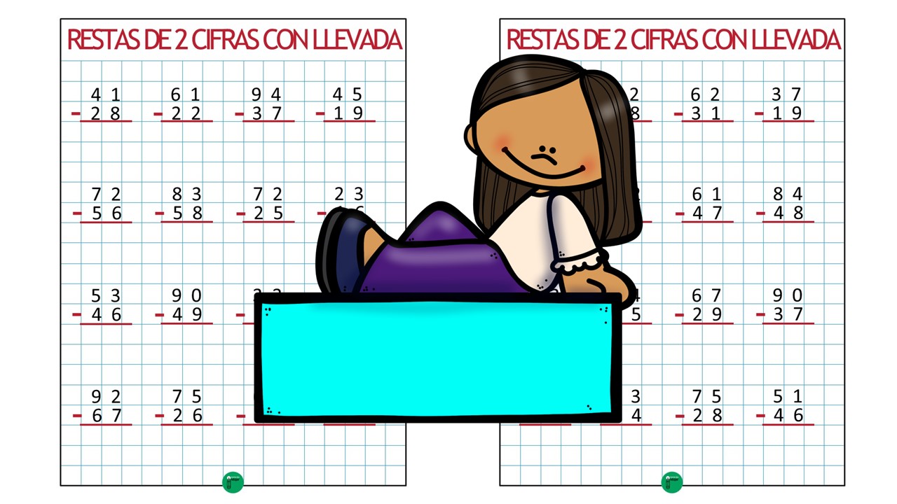 Cuadernillo de restas de 3 cifras con llevada -Orientacion Andujar