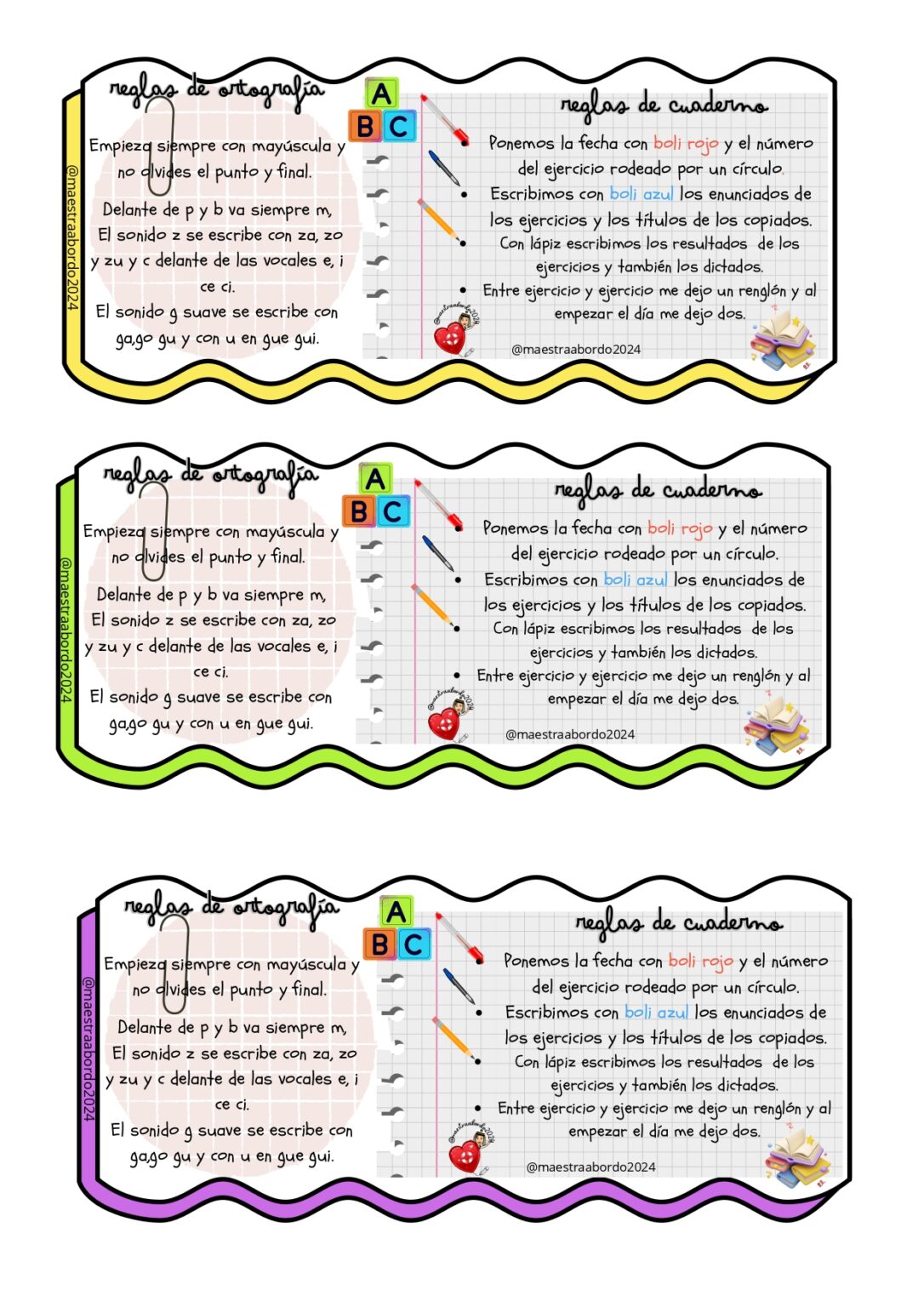 Chuletas de mesa para tus clases de Primaria lengua y mates ...