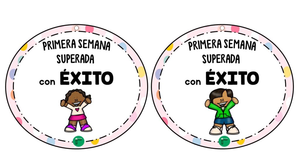 Medallas para regalar a tus alumnos: Primera semana superada ...