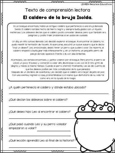 10 Lecturitas para trabajar la comprensión especial halloween ...